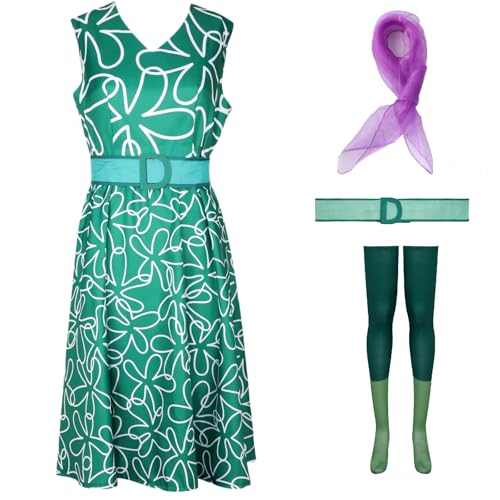 Disgust Cosplay Costume for Adults Women- Halloween and Party Dress Up ...