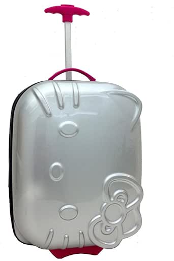 Amazon.com | Hello Kitty 18" Rolling ABS Luggage Bag Hard Suit Case ...