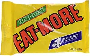Amazon.com : Eat More Chocolate Bar 4 Packs (52g/Pack) : Grocery ...