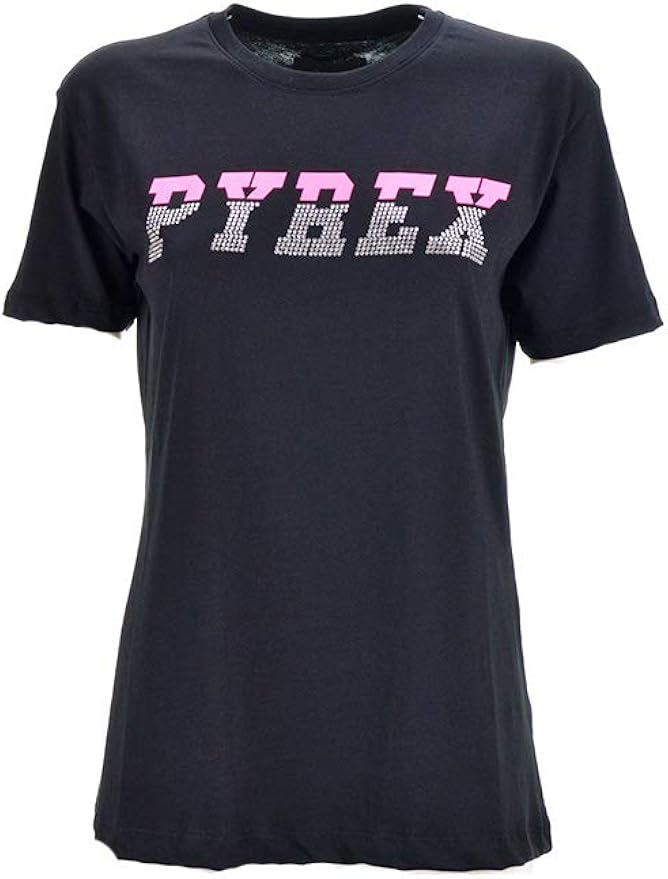 Pyrex T-Shirt Nero Fucsia 21epb42090: Amazon.co.uk: Clothing