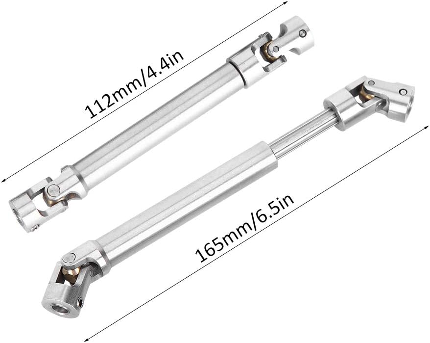 RC Crawler Drive Shaft, 112‑165mm Stainless Steel Silver Drive Shaft ...