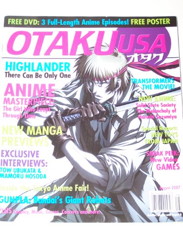 Otaku Usa Magazine August 2007 Highlander Anime Masterpiece Gunpla ...