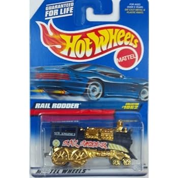 Amazon.com: Hot Wheels Mattel 1998 1:64 Scale Silver Rail Rodder Die ...