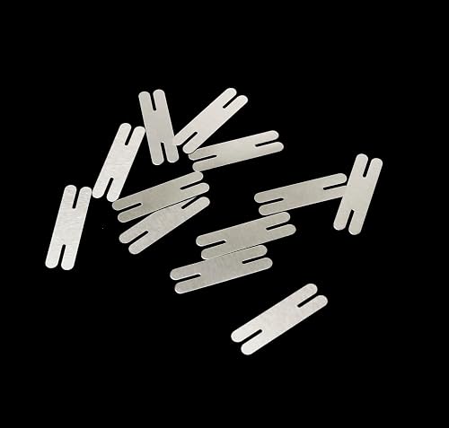 100pcs 2P H type T type Nickel Plated Steel Strips Sheet Soldering Tabs ...