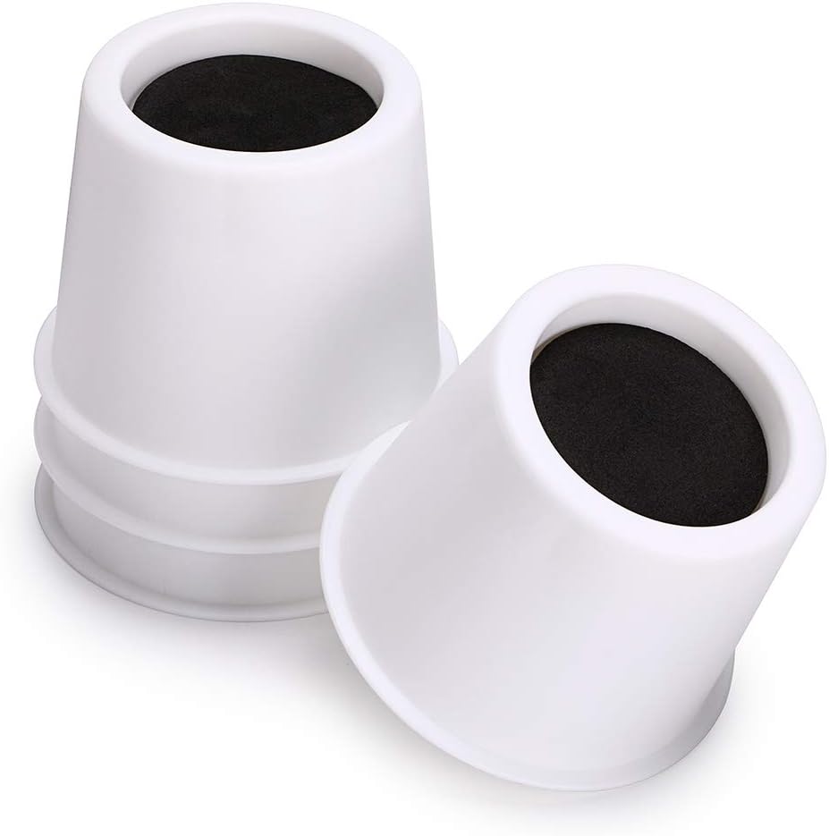 BTSKY Set of 4 Pieces 7.6cm Round Bed Risers Chair Risers Desk Risers ...