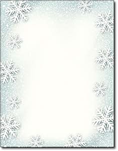 Amazon.com : Paper Snowflakes Holiday Stationery - 80 Sheets : Baby