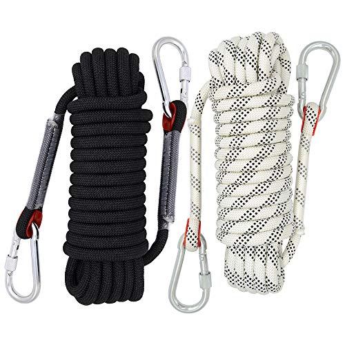 Rock Climbing Rope, 12mm Diameter Static Outdoor Hiking Accessories High Strength Cord Safety ...