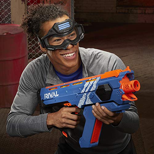 NERF Perses Mxix-5000 Rival Motorized Blaster (Blue) - Fastest Blasting ...