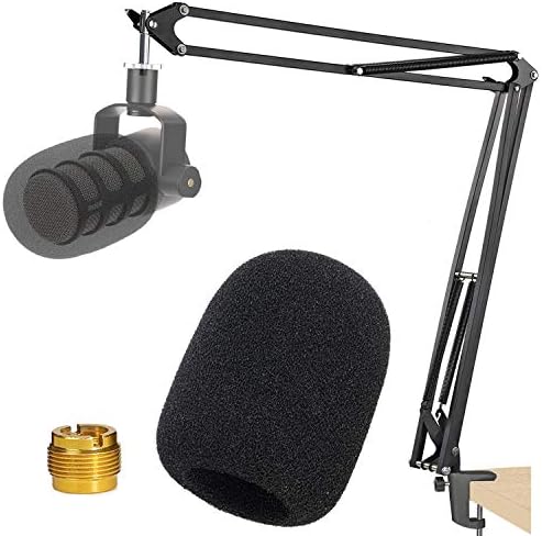 Extended Rode Podmic Stand with Pop Filter, Professional Boom Arm and ...