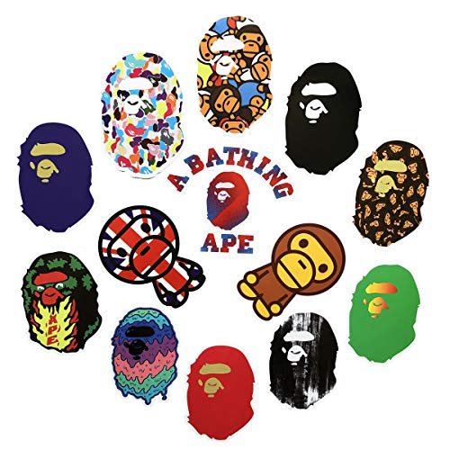 Popular Logo Stickers Bape Brand Stickers Laptop Water Bottles Bedroom ...