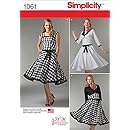 Amazon.com: Simplicity 1061 Vintage Swing Dress and Lined Jacket Sewing ...
