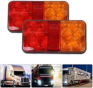 Amazon.com: JinRui-T 2Pcs 12V 10LED Waterproof Truck Trailer Truck Tail ...