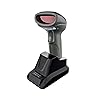 2D QR Wireless Bluetooth Barcode Scanner, USB Cradle Receiver, Handheld ...