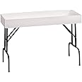 Amazon.com: SSWBasics Small White Folding Dump Table : Home & Kitchen