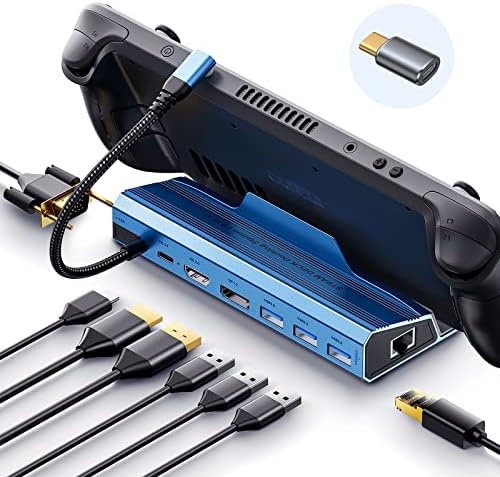 Supwell Steam Deck Dock, 8-in-1 MST Steam Deck Docking Station with DP ...