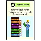 Mr. Safe - 1S Sort Poster in Hindi PVC Sticker A3 (11.7 inch X 16.5 ...