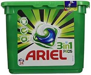 Ariel - Cápsulas de detergente 3 en 1 - 24 unidades - [pack de 2 ...