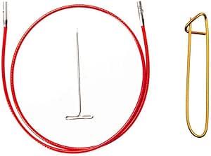 Amazon.com: ChiaoGoo Twist Red Lace Cable Small 8-Inch (20cm) Fits US 2 ...