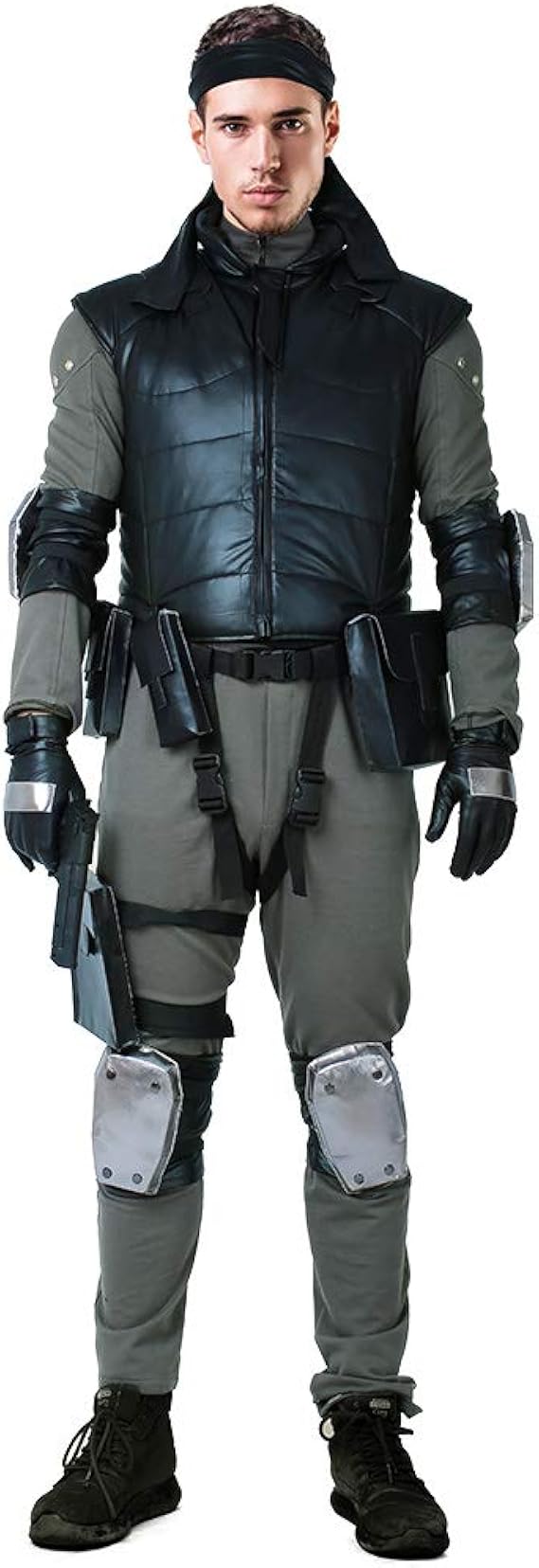 Buy miccostumes Men's Solid Snake Cosplay Outfit Halloween Costume with ...