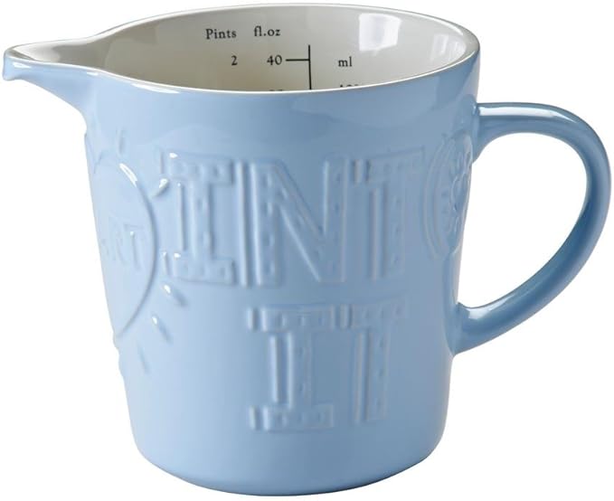 Mason Cash Bake My Day Measuring Jug, Ceramic, Blue, 1 Litre: Amazon.co ...