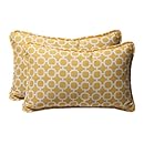 Amazon.com: Pillow Perfect Decorative Geometric Rectangle Toss Pillow ...