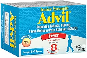 Amazon.com: Advil Junior Strength Chewables (24 Tablets, Grape Flavor ...