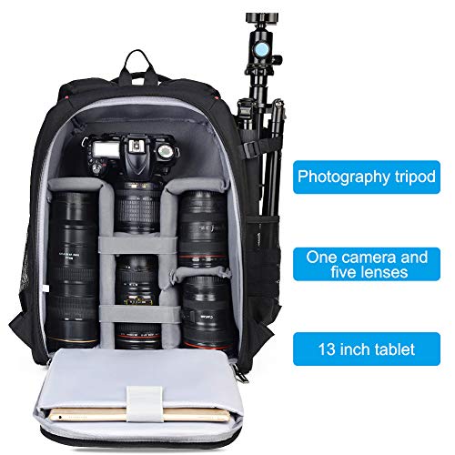 CADeN Camera Backpack Professional Large Anti-Theft Photography Bag ...