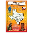 Amazon.com : TEXAS MAP postcard set of 20 identical postcards. TX state ...