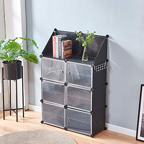 Cube Shoe Cabinet,4HOMART Portable Cube Storage Organizer Tower Shelf ...