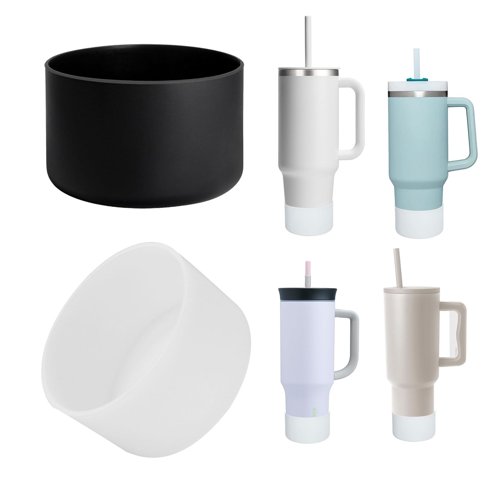 TFAK Protective Silicone Cup Boot For Stanley Quencher Tumbler 20 oz 30 ...