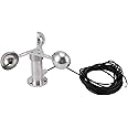 Amazon.com: 3 Cups Wind Speed Sensor Anemometer with 8M Cables ...