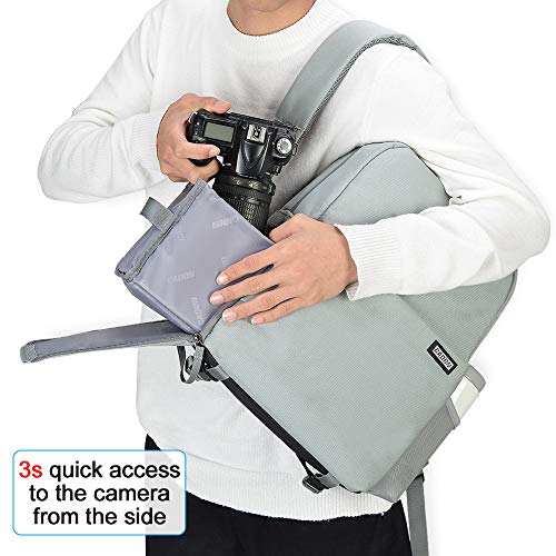 CADeN Camera Bag Backpack with Laptop Compartment 14" Waterproof ...