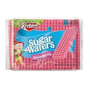 Keebler Strawberry Sugar Wafers Cookies (Pack of 144): Amazon.com ...