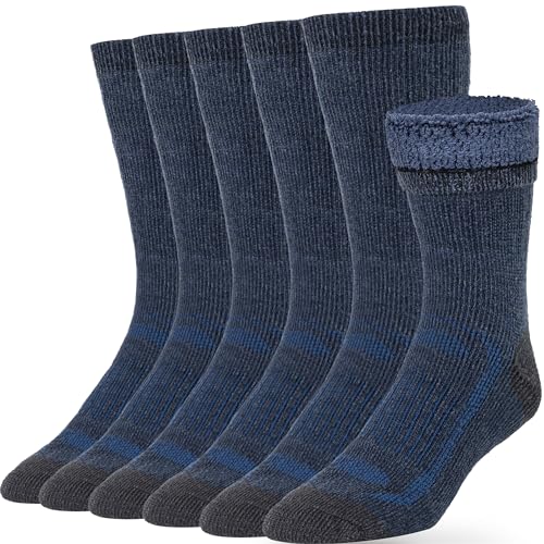 Alvada Warm Thermal Wool Socks for Winter Moisture Wicking and ...