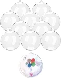 Amazon.com: ZUOKEMY 10 Pcs Filling Transparent Plastic Decorative Call ...