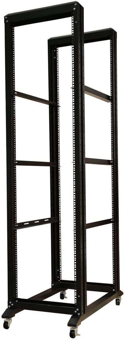 Amazon.com: RAISING ELECTRONICS Server Rack Open Frame Rack 4 Post 19 inch Adjustable Server ...
