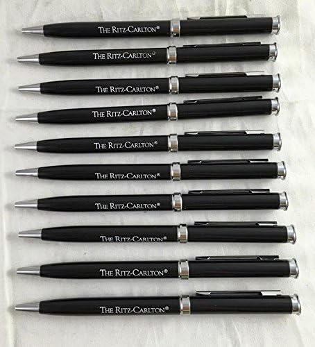 Amazon.com : NEW Lot of 10 The Ritz Carlton Hotel Twist Black Ink Ball ...