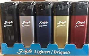 Amazon.com: Scripto Electronic Lighters - Pack of 50 with Stand Asst ...
