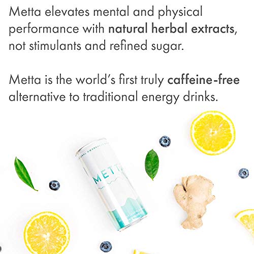 METTA Natural Energy Drink Alternative - Low-Calorie Caffeine-Free ...