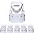 Amazon.com: PVC Male Adapter 1 Inch (5-Pack), Pipe Fittings (Socket x ...