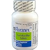 Amazon.com: Floranex Lactobacillus Tablets, 50 Count Per Bottle (2 Pack ...