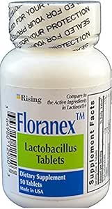 Amazon.com: Floranex Lactobacillus Tablets, 50 Count Per Bottle (2 Pack ...