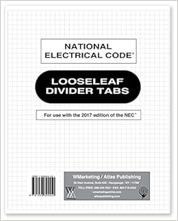 2017 National Electrical Code (NEC) Divider Tabs - 48 Tabs: WMarketing ...