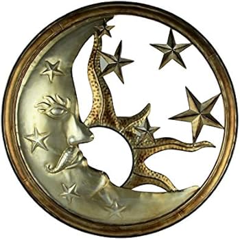 Amazon.com: Iron Half Moon Face Wall Decor: Home & Kitchen