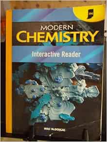 Amazon.com: Holt McDougal Modern Chemistry: Interactive Reader ...