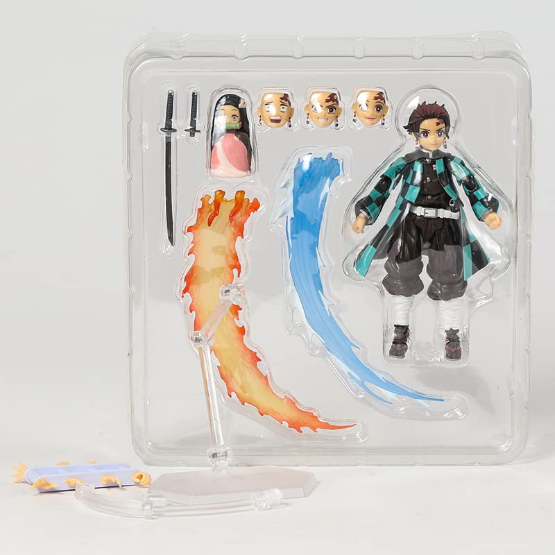 Demon Slayer Kamado Nezuko Figma 508-DX Tanjiro 498-DX PVC Action ...