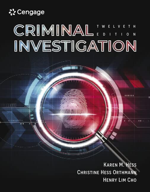 Criminal Investigation (MindTap Course List): Hess, Kären M., Hess ...