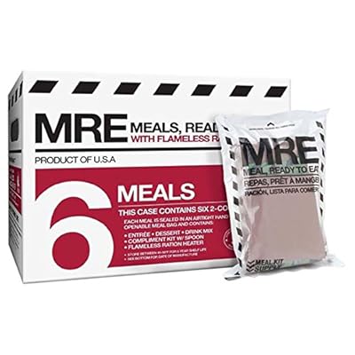 MRE (Meals, Ready to Eat) - Two Course Fresh MREs with Heaters - 5 Year ...