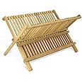 Amazon.com - Home Basics Foldable Bamboo Dish Drainer - Dish Racks