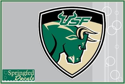Amazon.com: USF BULLS SHIELD LOGO 8" Vinyl Decal South Florida Car ...